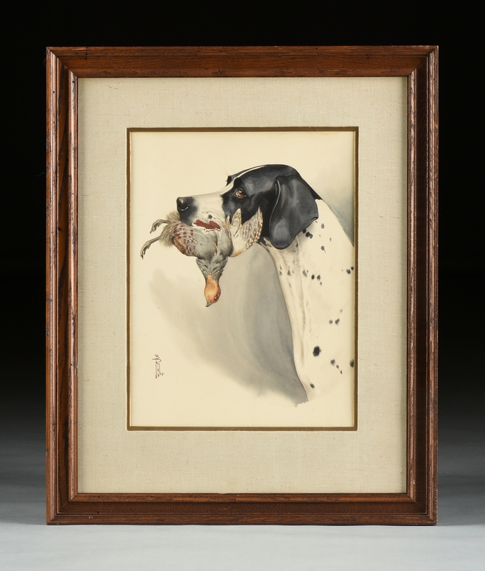 Boris Riab | Black and White Springer Spaniel | MutualArt