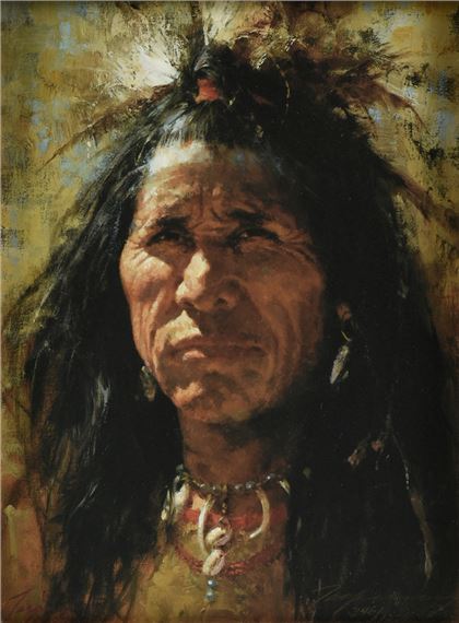 Howard Terpning | Blood Man (1988) | MutualArt