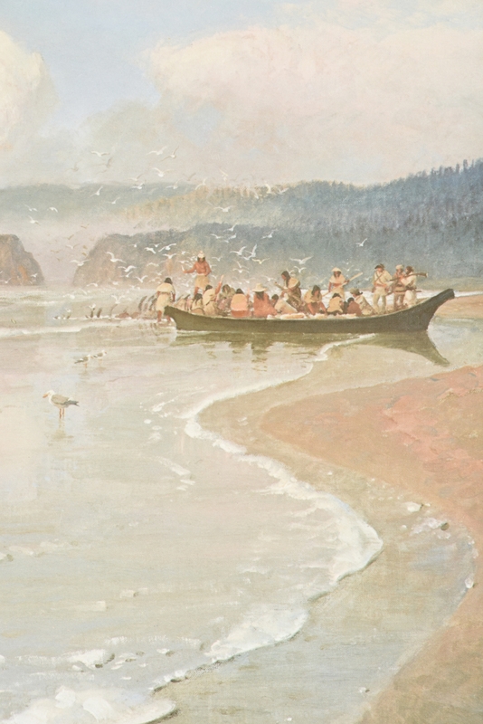 John Ford Clymer | Sacajawea at the Big Water (1977) | MutualArt