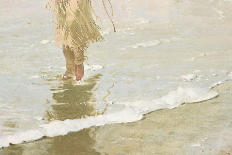 John Ford Clymer | Sacajawea at the Big Water (1977) | MutualArt