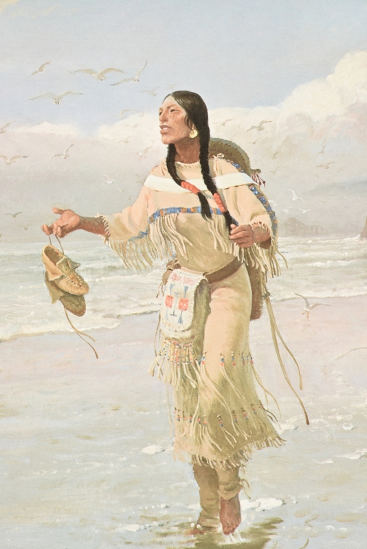 John Ford Clymer | Sacajawea at the Big Water (1977) | MutualArt