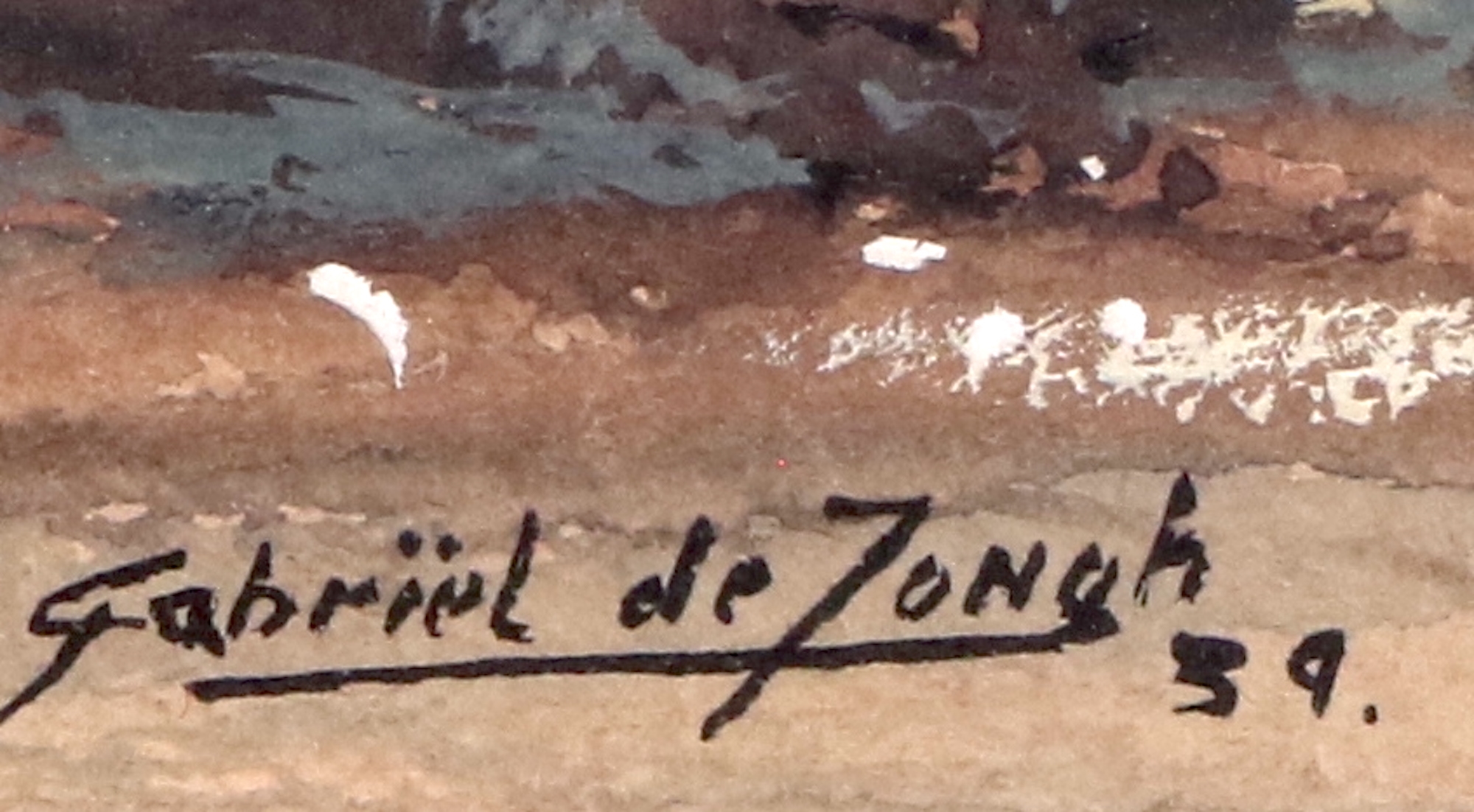 Gabriel Cornelis de Jongh | VIEW OVER DAM AND MOUNTAINS | MutualArt