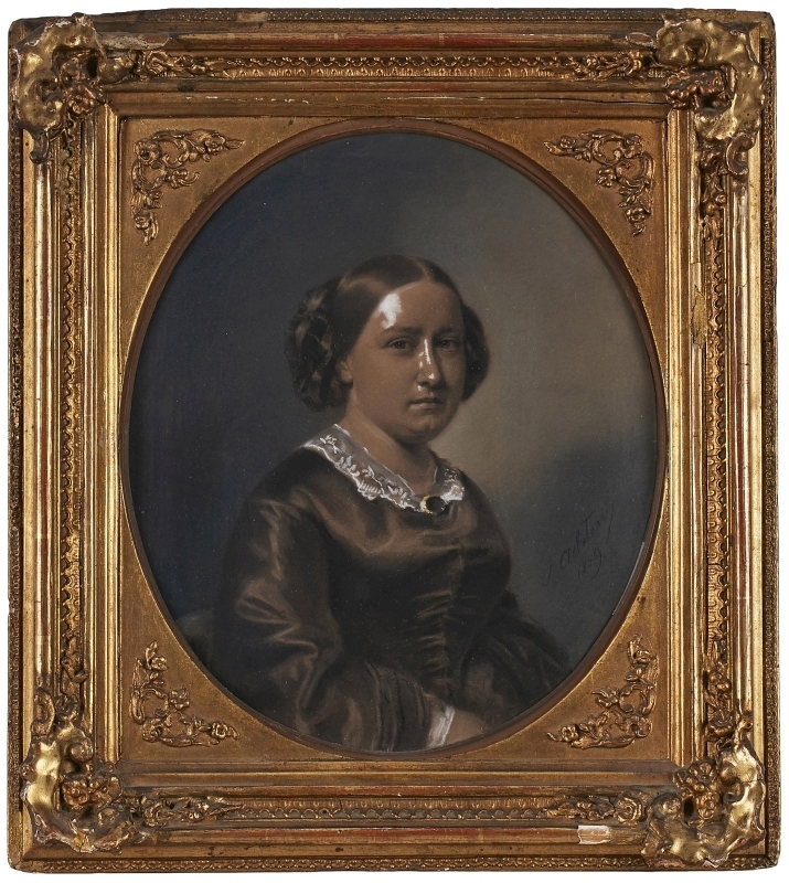 Joseph Achten | Bildnis der Amalia Gräfin Batthyány, verehel. Almássy (1818-1867) (1859) | MutualArt