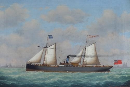 Henry Loos | Henry Loos/SS Minnie/portrait of the sailing steam ship ...