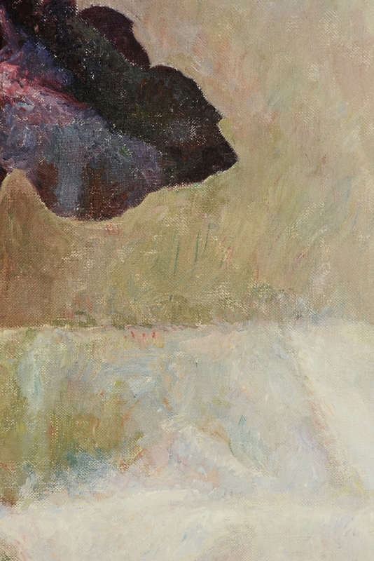 Henriette Wyeth | Still Life of Irises in Blue Glass | MutualArt