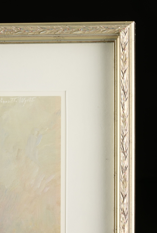 Henriette Wyeth | Still Life of Irises in Blue Glass | MutualArt