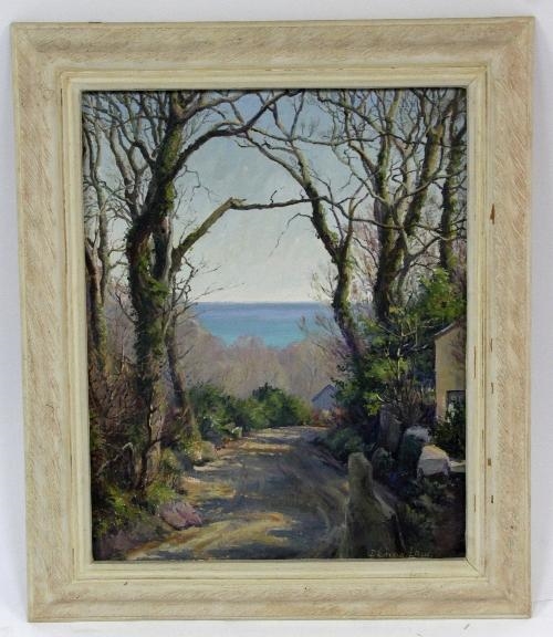 Denys Law | Denys Law/River Scene near Lamorna/signed/oil on board ...