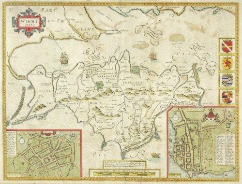John Speed | John Speed/Map of the Isle of Wight/hand coloured ...