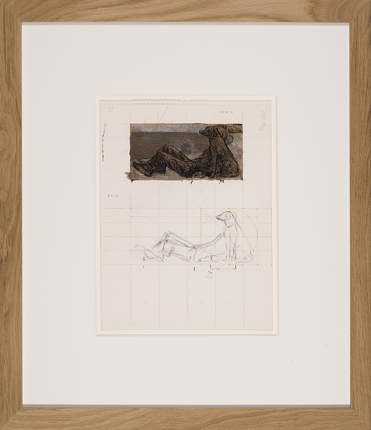 Alex Colville | Study for Dog and Priest | MutualArt