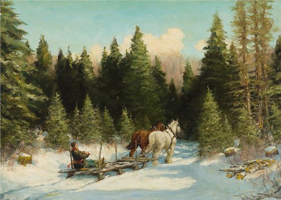 Frederick Simpson Coburn | Going for a Load (1950) | MutualArt