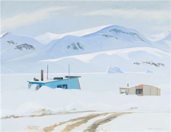 Doris McCarthy | Iceberg and the Aurora (1997) | MutualArt