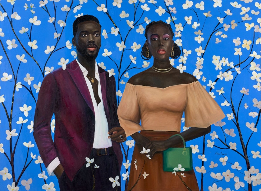 Kelani Fatai | Blossom Couple II, 2022 | MutualArt