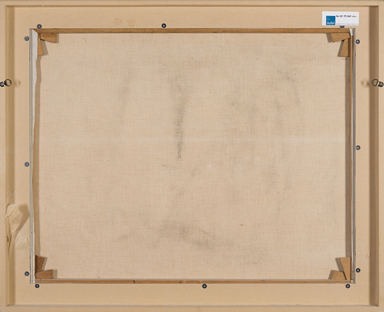 Alexandra Luke | Composition in Blue, Orange, and Black | MutualArt