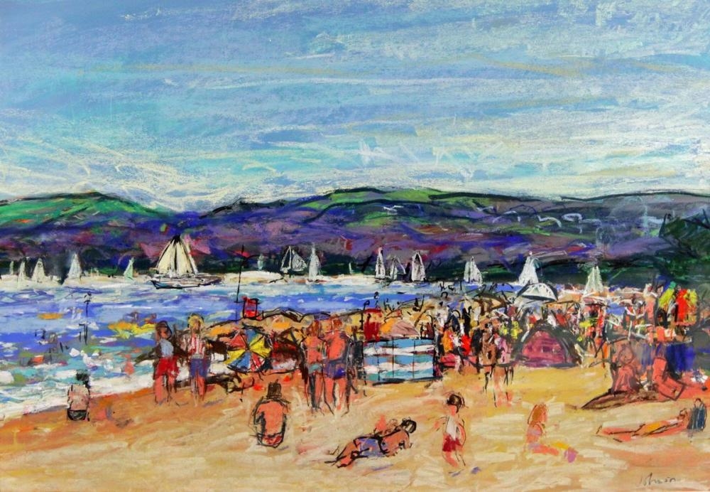 Christopher Johnson | Christopher Johnson/Dorset Beach Scene/signed ...