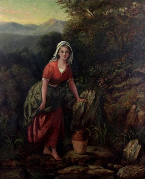 Paul Falconer Poole | Paul Falconer Poole/ Young Lady Fetching Water ...