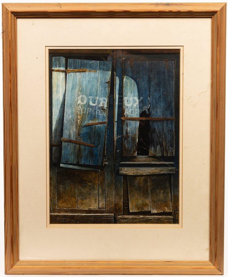 Peter Evans | Peter Evans (born 1943)/Blue Doors/signed; inscribed ...