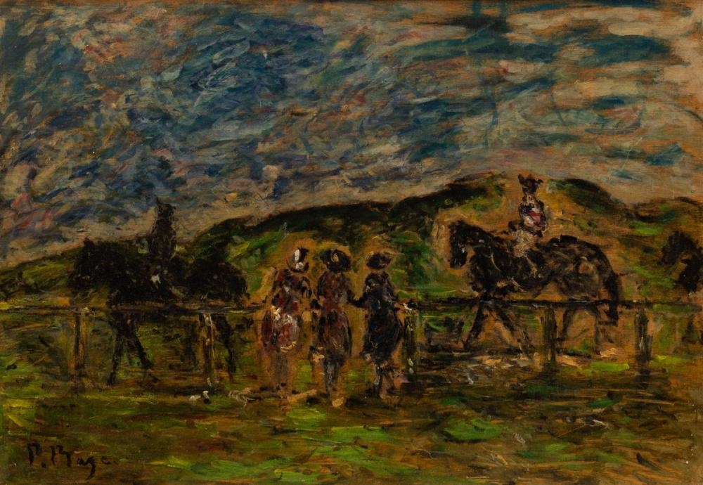 Paul Maze | Manner of Paul Lucien Maze (1887-1979)/Racehorses | MutualArt