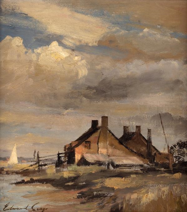 Edward Brian Seago | After Edward Seago/Suffolk Cottages/bears ...