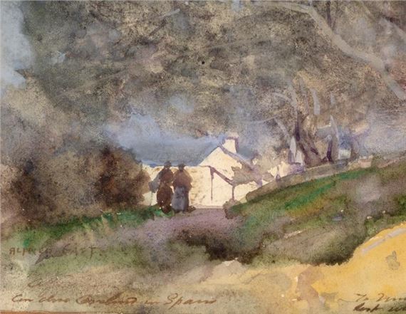 Sir Alfred East | Alfred East (1849-1913)/Country Landscape | Compare ...
