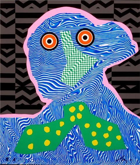 Enrico Baj | Enrico Baj (1924-2003)/Abstract Portrait/signed artist's ...