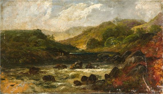 William Callow | Waterfall in Wales | MutualArt