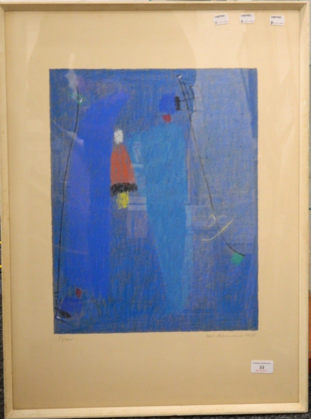 Max Ackermann | limited edition print numbered 33/100 (1958) | MutualArt