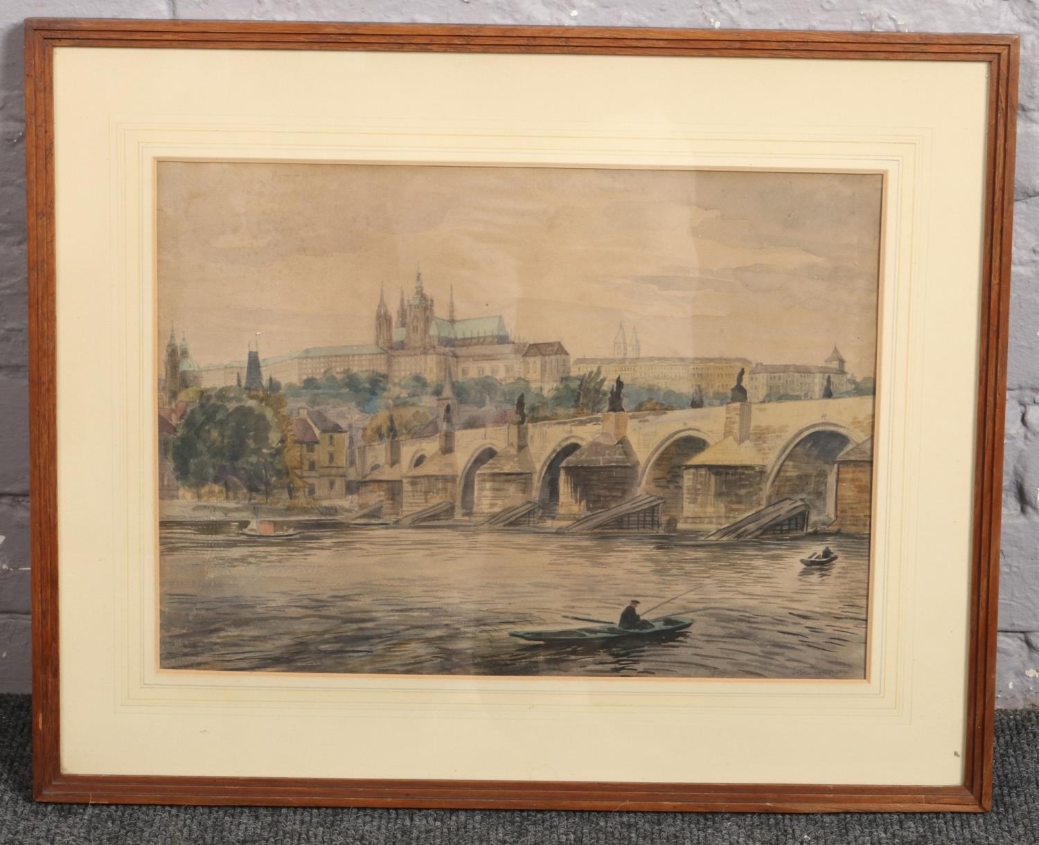 Edgar Holloway | Edgar Holloway (1914-2008), framed watercolour | MutualArt