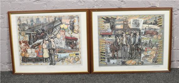 Michael Webster | Two John Michael Webster limited edition mining ...