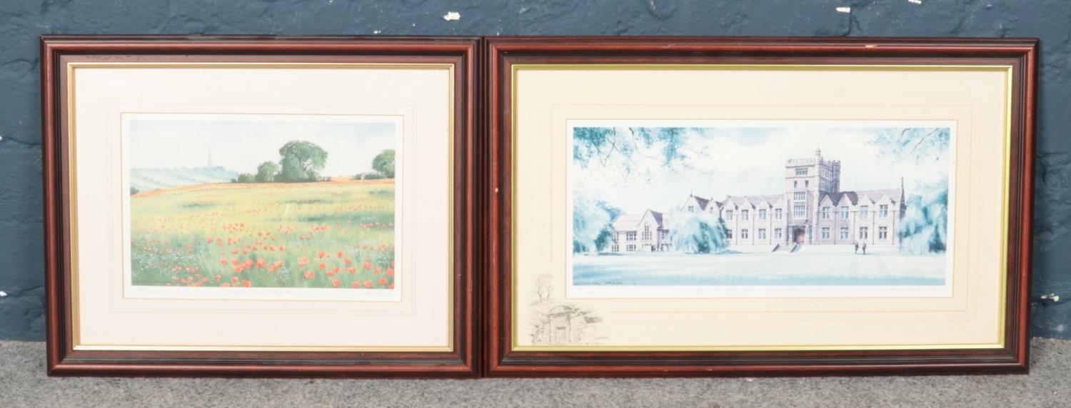 John Rudkin | a pair of framed signed limited edition prints, Poppies ...