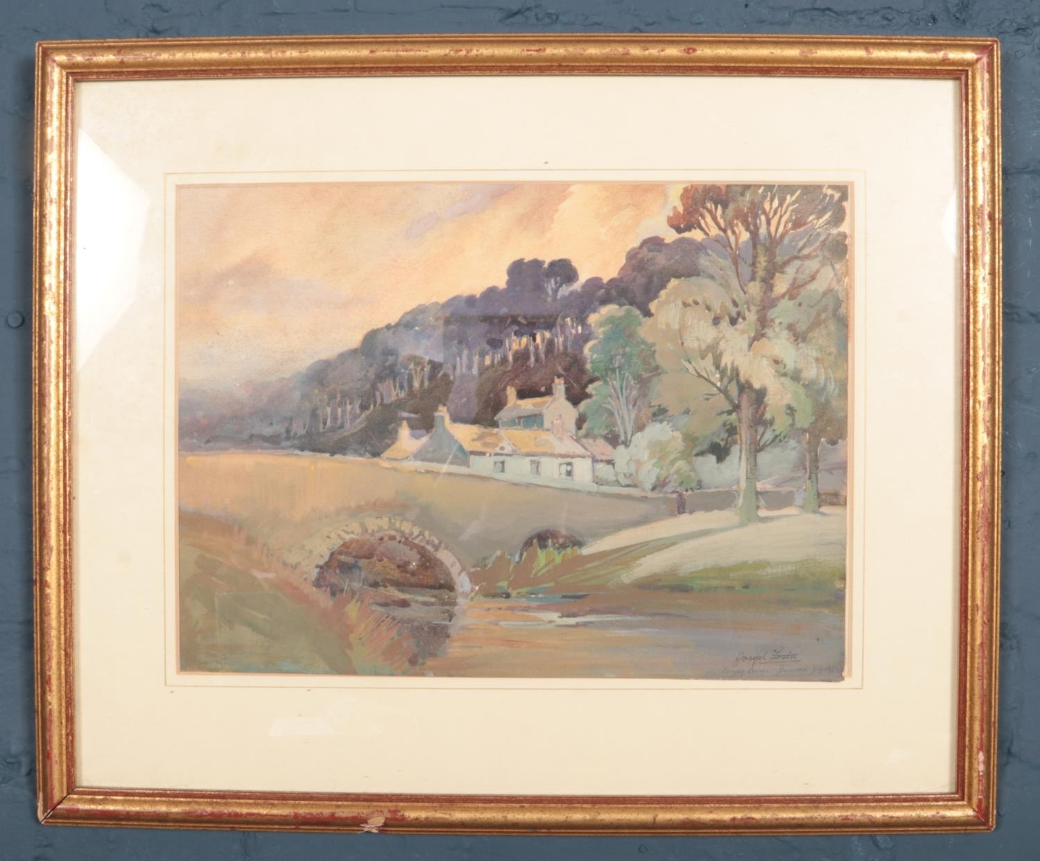 Joseph Foster | Joseph Foster, A gilt frame watercolour, rural ...