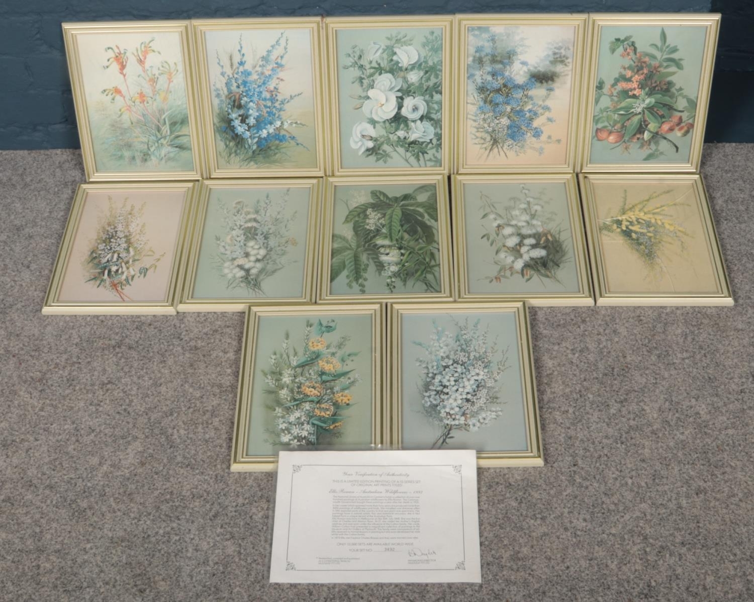 Marian Ellis Rowan | A limited edition set framed of Australian ...