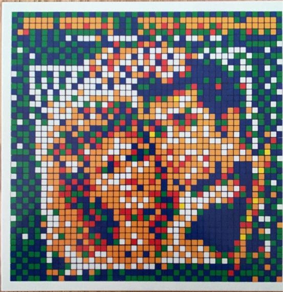 Space Invader | Rubikcubist Postcard (2022) | MutualArt
