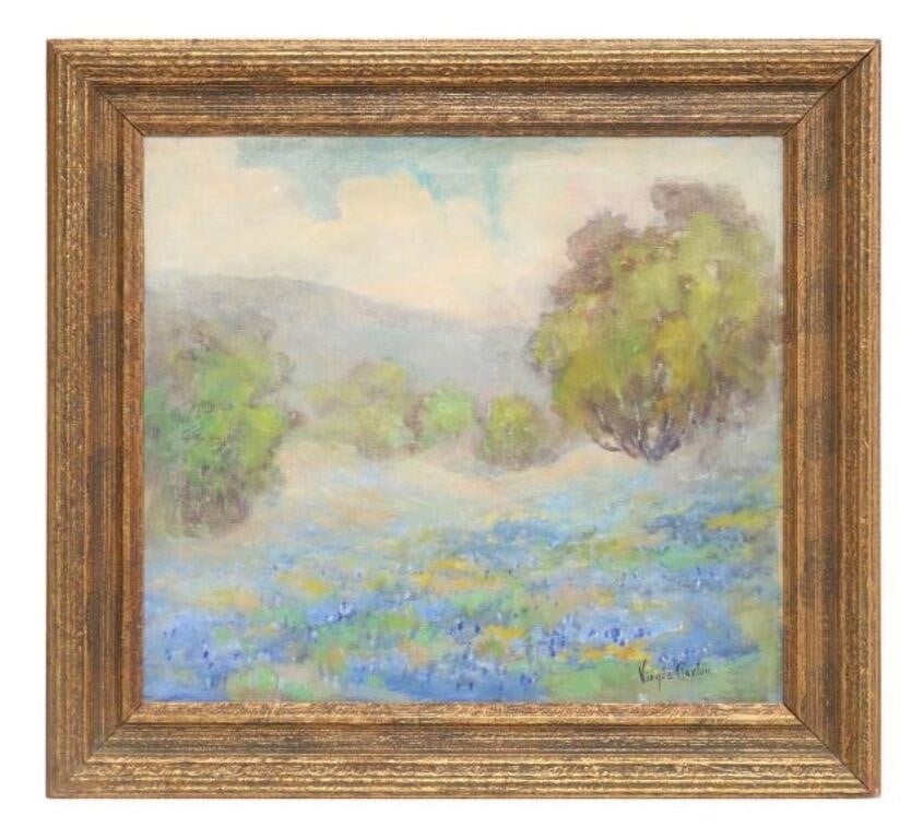 Virgie Claxton | Hill Country Landscape with Bluebonnets | MutualArt