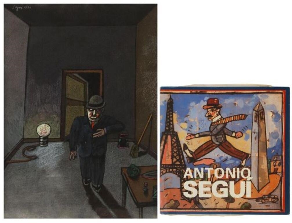Antonio Seguí | Hombre en un Interior (1972) | MutualArt