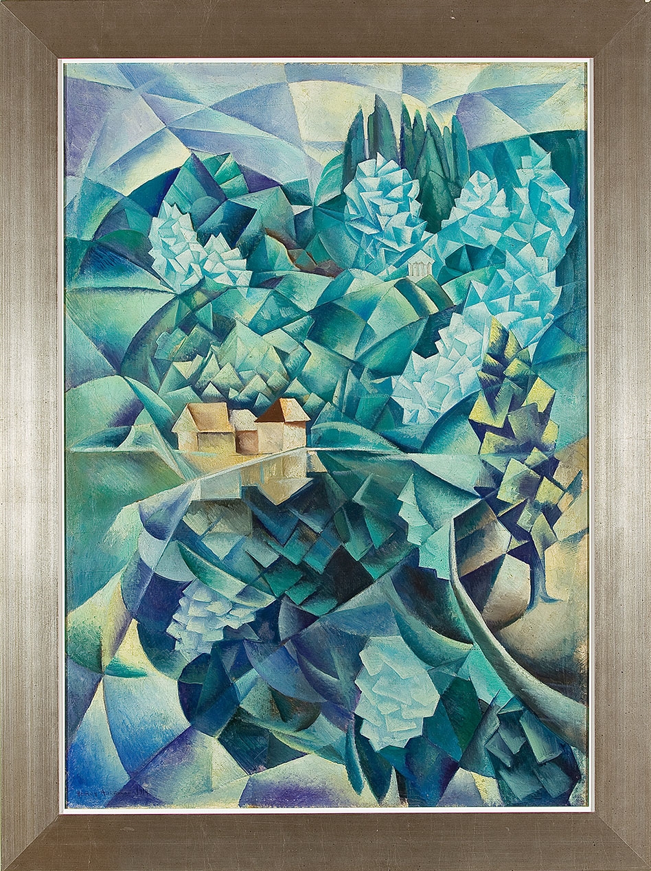 Natan Altman | Landscape in Blue (1914) | MutualArt