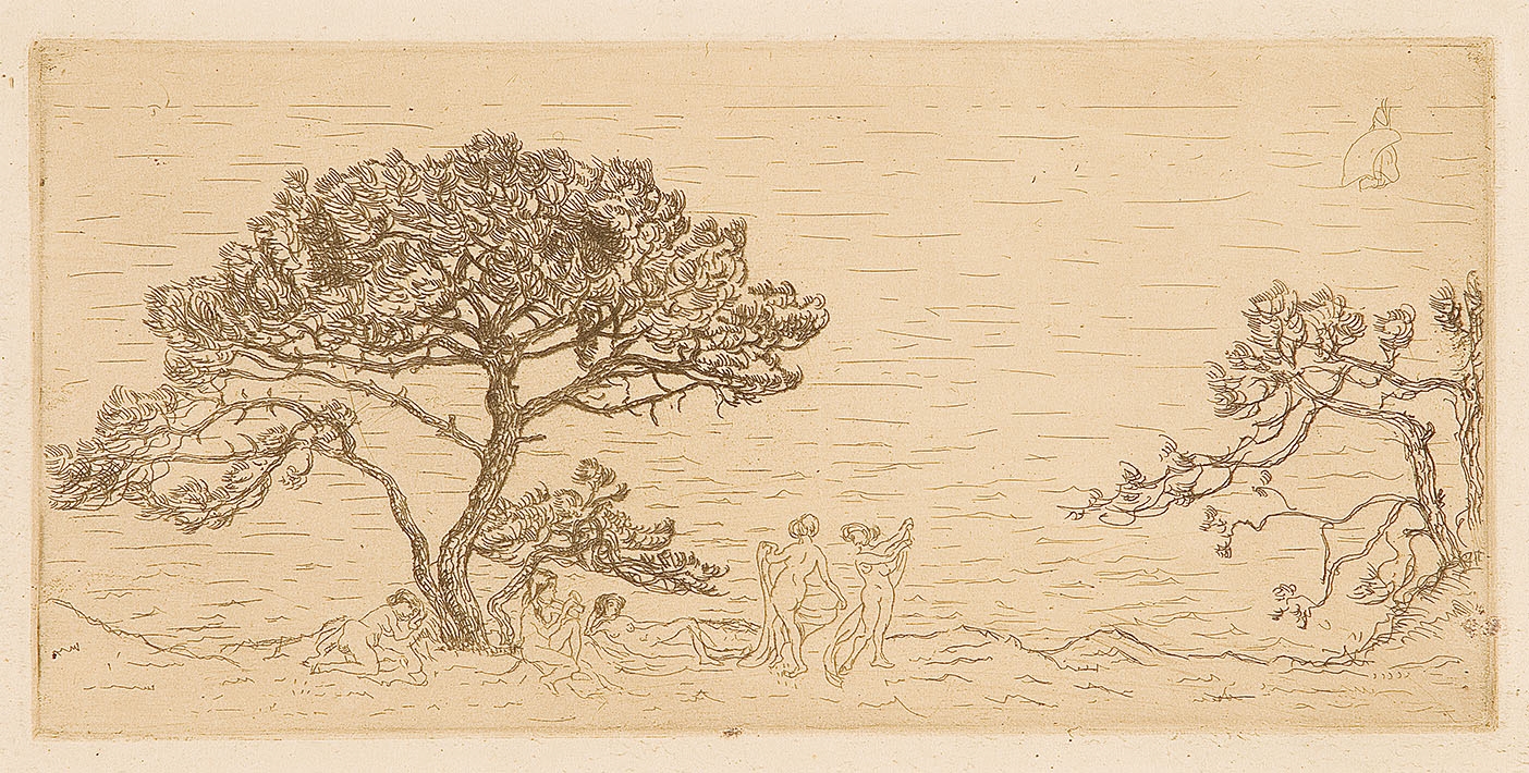 Hélène Funke | Pinia with a group of women (1910) | MutualArt