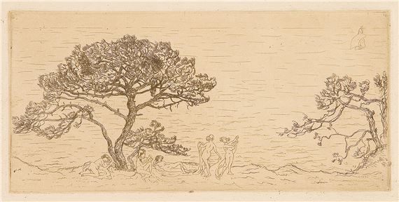 Hélène Funke | Pinia with a group of women (1910) | MutualArt