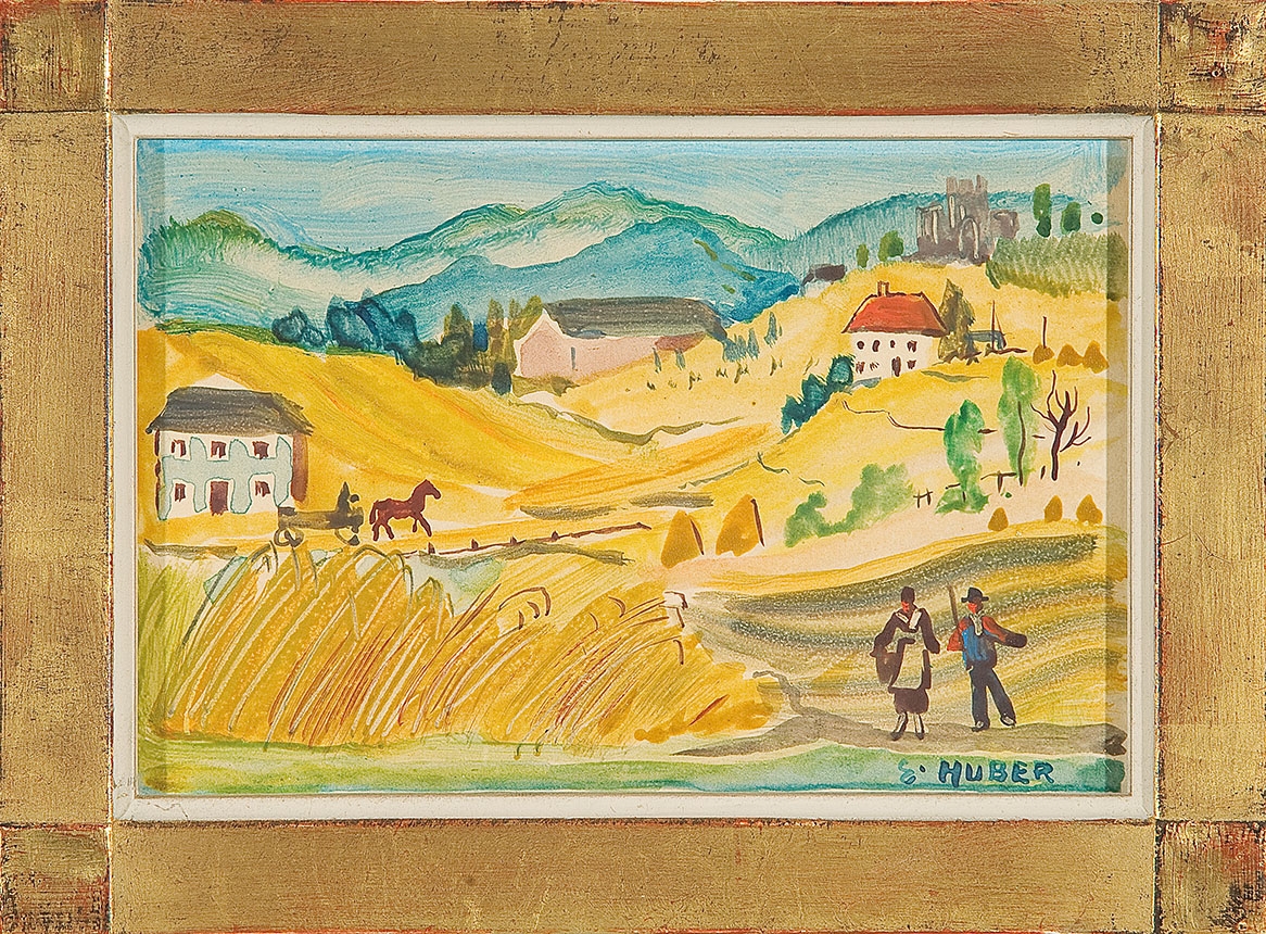 Ernst Huber | Late summer landscape | MutualArt