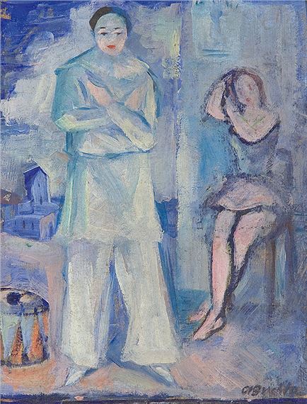 Alfred Buchta | Pierrot and dancer | MutualArt