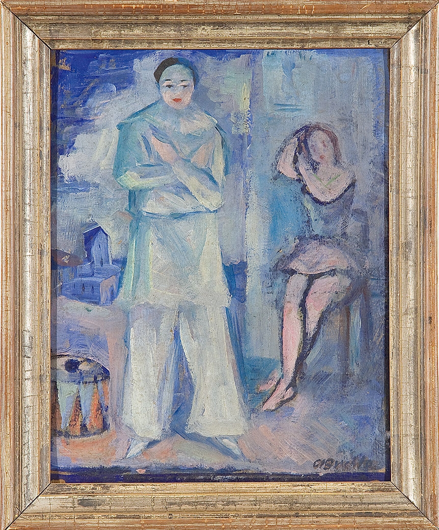 Alfred Buchta | Pierrot and dancer | MutualArt