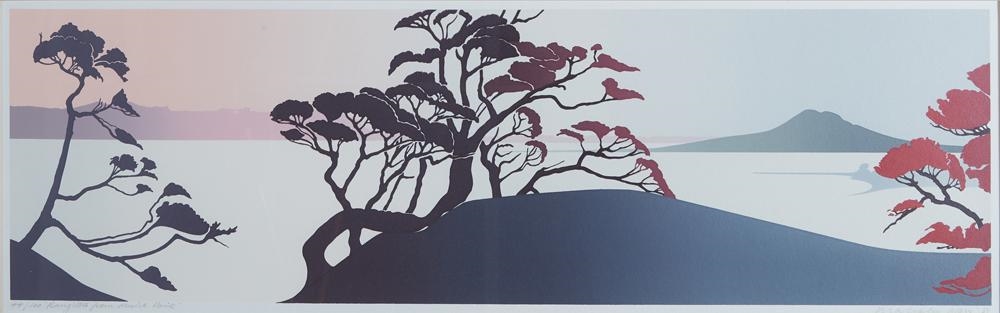 Malcolm Warr | Rangitoto from Musick Point II (1983) | MutualArt