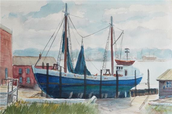 Arthur Safford | Cape Ann Fishing Boat | MutualArt