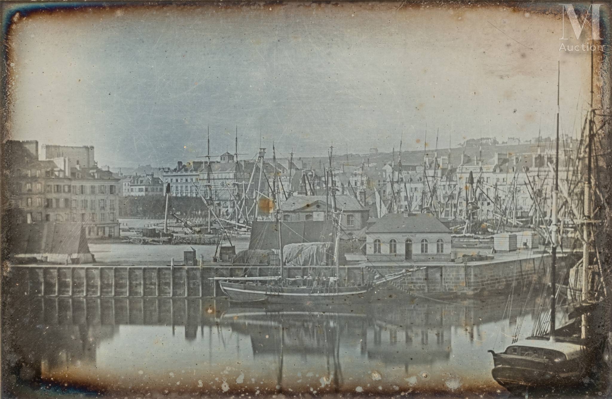 Hippolyte Fizeau | Port du Havre (1840) | MutualArt