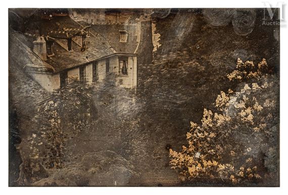 Hippolyte Fizeau | Toits de Paris et une cour (1842) | MutualArt