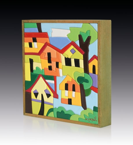 Ugo Nespolo | Le village | MutualArt