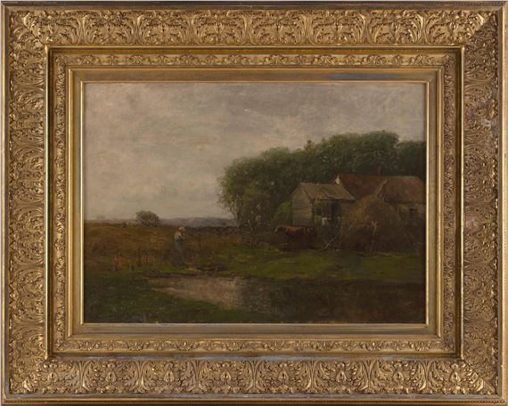 Charles Edwin Lewis Green | Farm landscape. | MutualArt