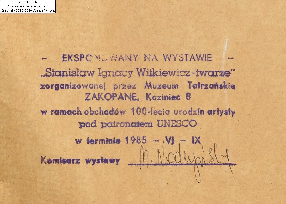 Stanislaw Ignacy Witkiewicz | Portrait of Maria Wojciechowska-Bagieńska ...