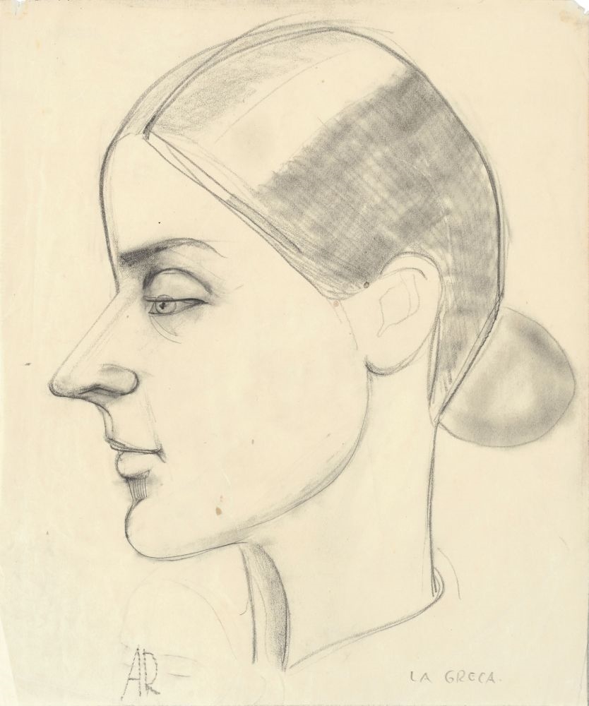 Anita Ree | Portrait of Agnes Holthusen in left Profile (1920 - 1928 ...