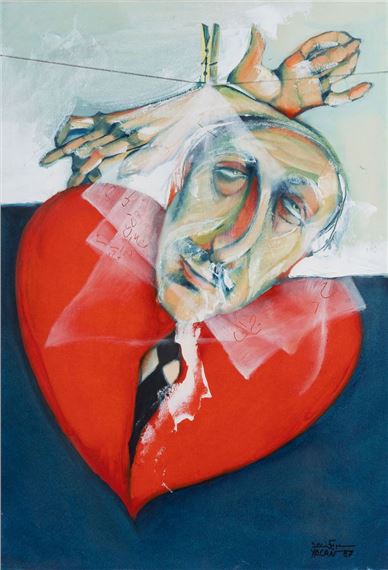 Saad Yagan | Self Portrait (1987) | MutualArt