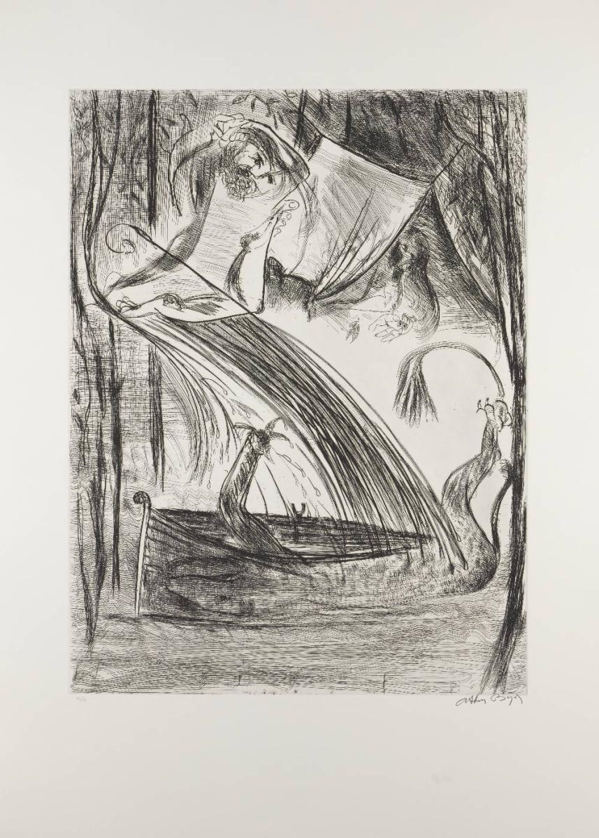 Arthur Boyd | The Boat and Severe Famine (1996) | MutualArt